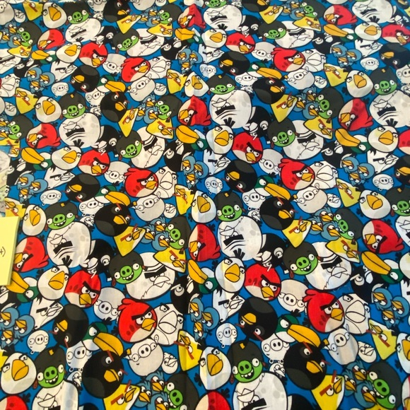angry birds | Art | Angry Birds Cartoon Character Fabric | Poshmark